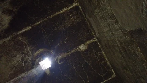 Sunlight through Edfu Temple ceiling, An... | Stock Video | Pond5