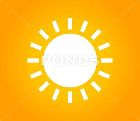 Sunny background with white sun shape. Vector illustration. ~ Clip Art ...