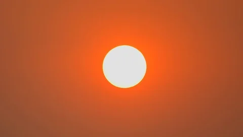 Sunrise on morning, red sunny on dark sk... | Stock Video | Pond5