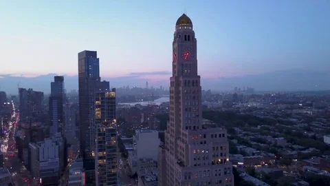 sunset aerial flying counter clockwise ... | Stock Video | Pond5