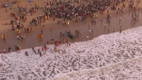 Puri Sea Beach Stock Footage ~ Royalty Free Stock Videos | Pond5