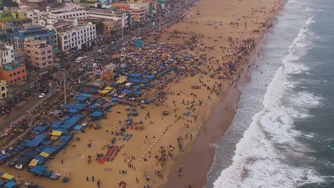 Puri Sea Beach Stock Footage ~ Royalty Free Stock Videos | Pond5