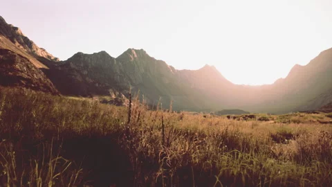 Sunset at Patagonian Vulcanos in Andes M... | Stock Video | Pond5