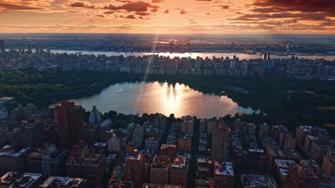 Sunset reflection on the reservoir in Ce... | Stock Video | Pond5
