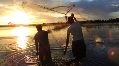 Fishing Casting Net Stock Footage ~ Royalty Free Stock Videos | Pond5