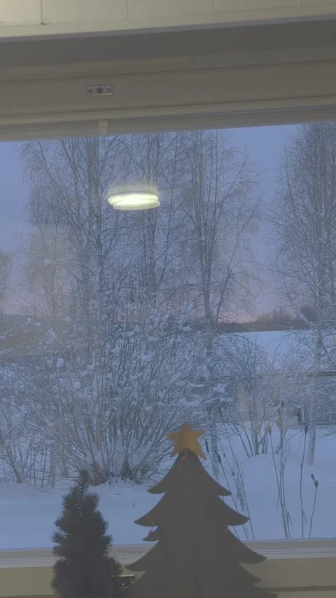 Sunset shot from kitchen window in house... | Stock Video | Pond5