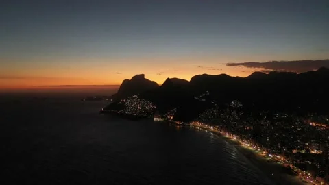 Sunset sky at Rio de Janeiro Brazil. Lan... | Stock Video | Pond5