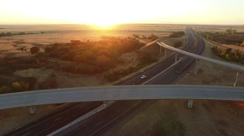 Freeway Intersection Stock Footage ~ Royalty Free Stock Videos | Pond5