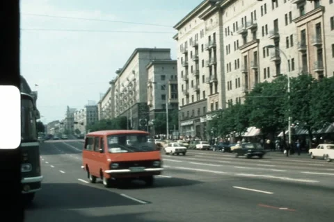 SUPER 8 - USSR - RUSSIA - street scene a... | Stock Video | Pond5
