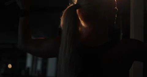 Super close-up, backlit rear view of a f... | Stock Video | Pond5