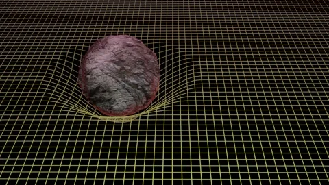 Super dense object warping space . 3d an... | Stock Video | Pond5