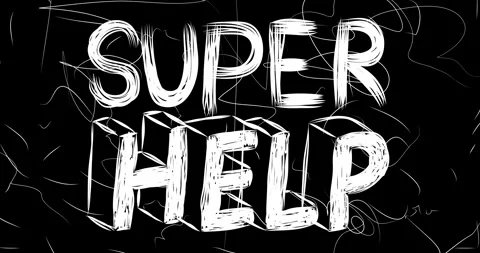 Super Help word on old destroyed film st... | Stock Video | Pond5