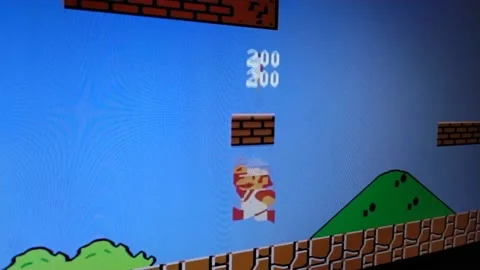 super mario arcade game. indoor super ma... | Stock Video | Pond5