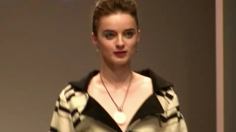 Super models Haute Couture catwalk high ... | Stock Video | Pond5