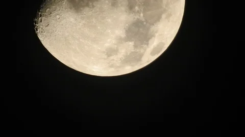 Super Moon moments after moon rise | Stock Video | Pond5