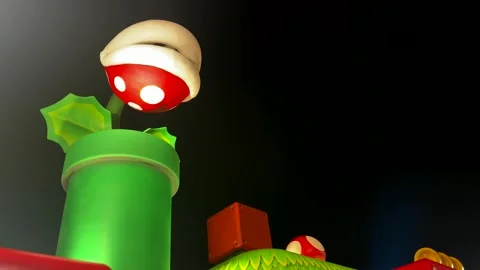 Super Nintendo World Piranha Plant At Un... | Stock Video | Pond5