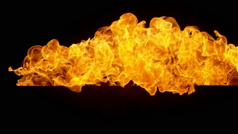 Super slow motion of close-up of fire fr... | Stock Video | Pond5