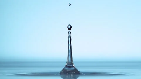 Super slow motion of dripping water drop... | Stock Video | Pond5