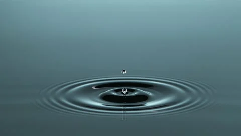 Super slow motion of dripping water drop... | Stock Video | Pond5