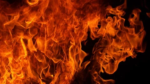 Super slow motion of fire blast isolated... | Stock Video | Pond5