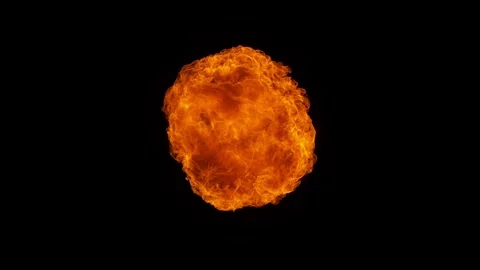 Super slow motion of fire blast isolated... | Stock Video | Pond5