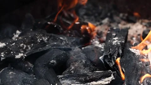 Super slow motion of real burning fire f... | Stock Video | Pond5