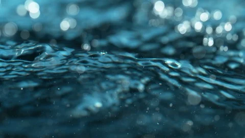 Super Slow Motion Shot of Blue Clear Wat... | Stock Video | Pond5