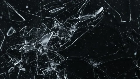 Slow Motion Glass Breaking Stock Video Footage | Royalty Free Slow ...