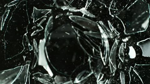 Slow Motion Glass Breaking Stock Video Footage | Royalty Free Slow ...