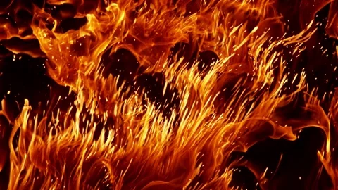Super Slow Motion Shot of Burning and Sp... | Stock Video | Pond5