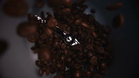 Super Slow Motion Shot of Coffee Grinder... | Stock Video | Pond5