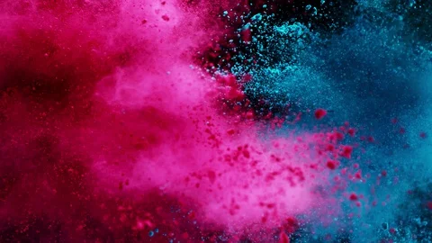 Super Slow Motion Shot of Color Powder E... | Stock Video | Pond5