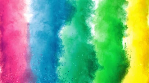 Super Slow Motion Shot of Color Powder E... | Stock Video | Pond5