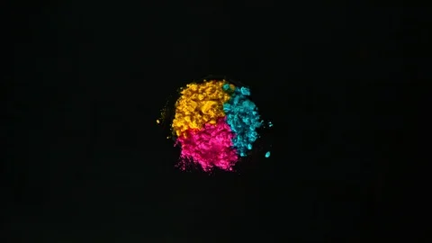 Super Slow Motion Shot of Color Powder V... | Stock Video | Pond5
