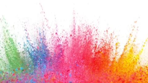 Super Slow Motion Shot of Color Powder E... | Stock Video | Pond5