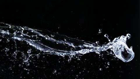 Super Slow Motion Shot of Side Water Spl... | Stock Video | Pond5