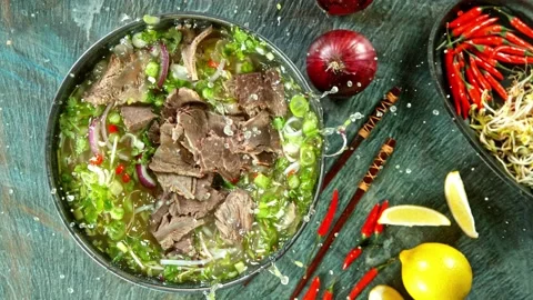 Super Slow Motion Shot of Sliced Beef Fa... | Stock Video | Pond5