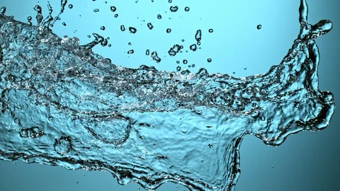 Super Slow Motion Shot of Water Splash o... | Stock Video | Pond5