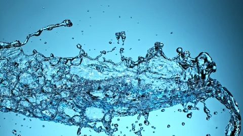 Super Slow Motion Shot of Water Splash o... | Stock Video | Pond5