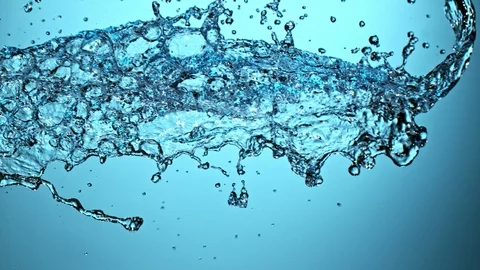 Super Slow Motion Shot of Water Splash o... | Stock Video | Pond5