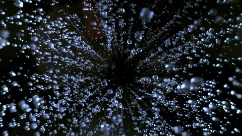 Super slow motion of water drops splashi... | Stock Video | Pond5