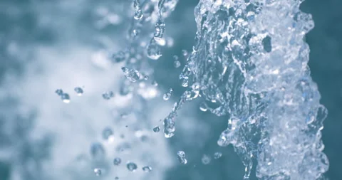 Super slow motion of water surface on li... | Stock Video | Pond5