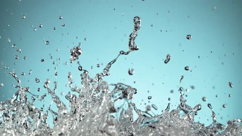 Super slow motion of water waves isolate... | Stock Video | Pond5