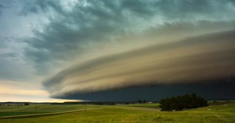 Supercell Storm Timelapse. Mesocyclone s... | Stock Video | Pond5