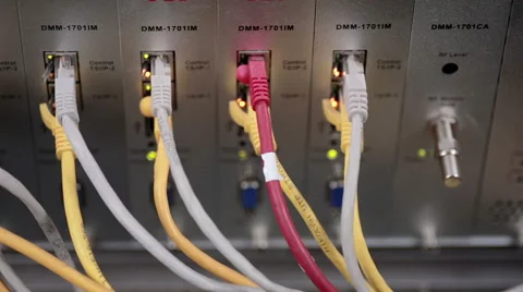 Supercomputer with cables, connections a... | Stock Video | Pond5