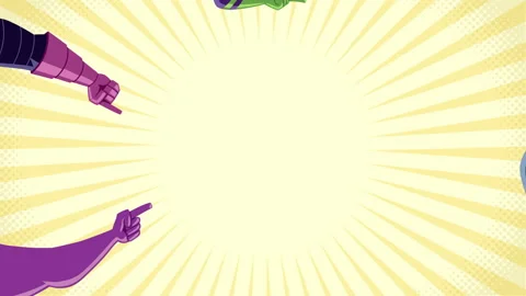 Superhero Hands with Pointing Fingers | Stock Video | Pond5