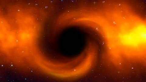 Supermassive black hole rotation Loop wi... | Stock Video | Pond5
