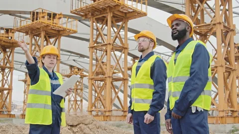 Construction Supervisor Stock Video Footage | Royalty Free Construction ...