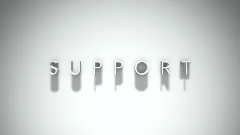 Support 3D title animation text with sha... | Stock Video | Pond5