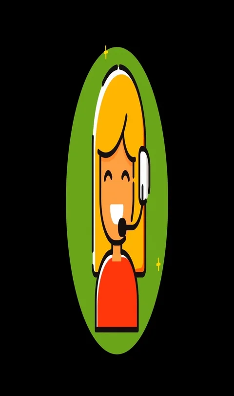 Support Premium flat icon animated with ... | Stock Video | Pond5